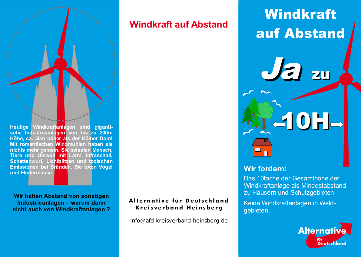 Windkraft auf Abstand - AfD HeinsbergAfD Heinsberg